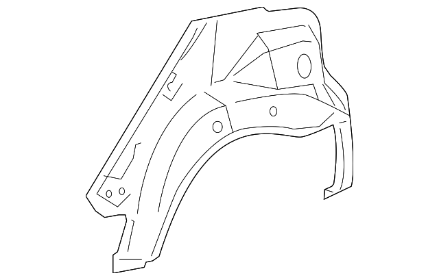 Genuine Toyota Outer Wheelhouse part# 61632-AC901 for 2005-2012 Toyota ...