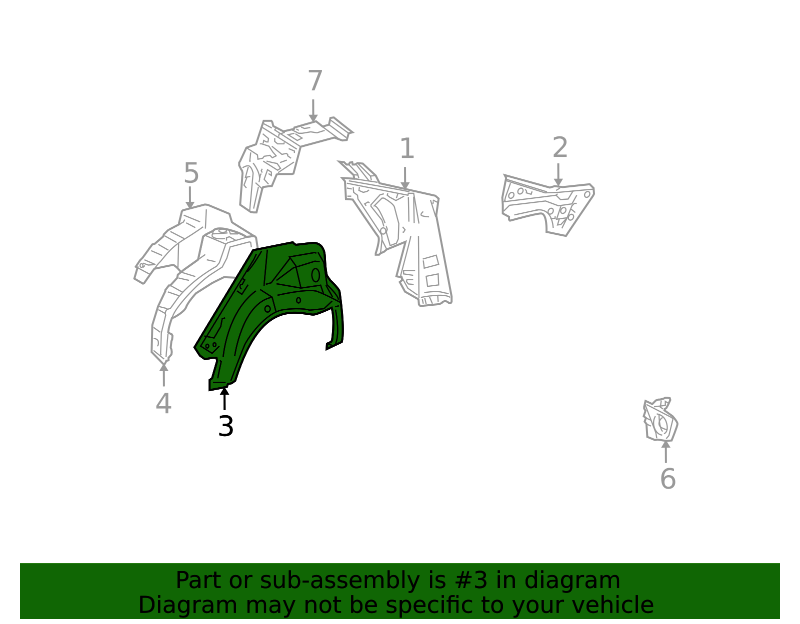 61632ac901 - Outer Wheelhouse 2005-2012 Toyota Avalon | Norm Reeves ...