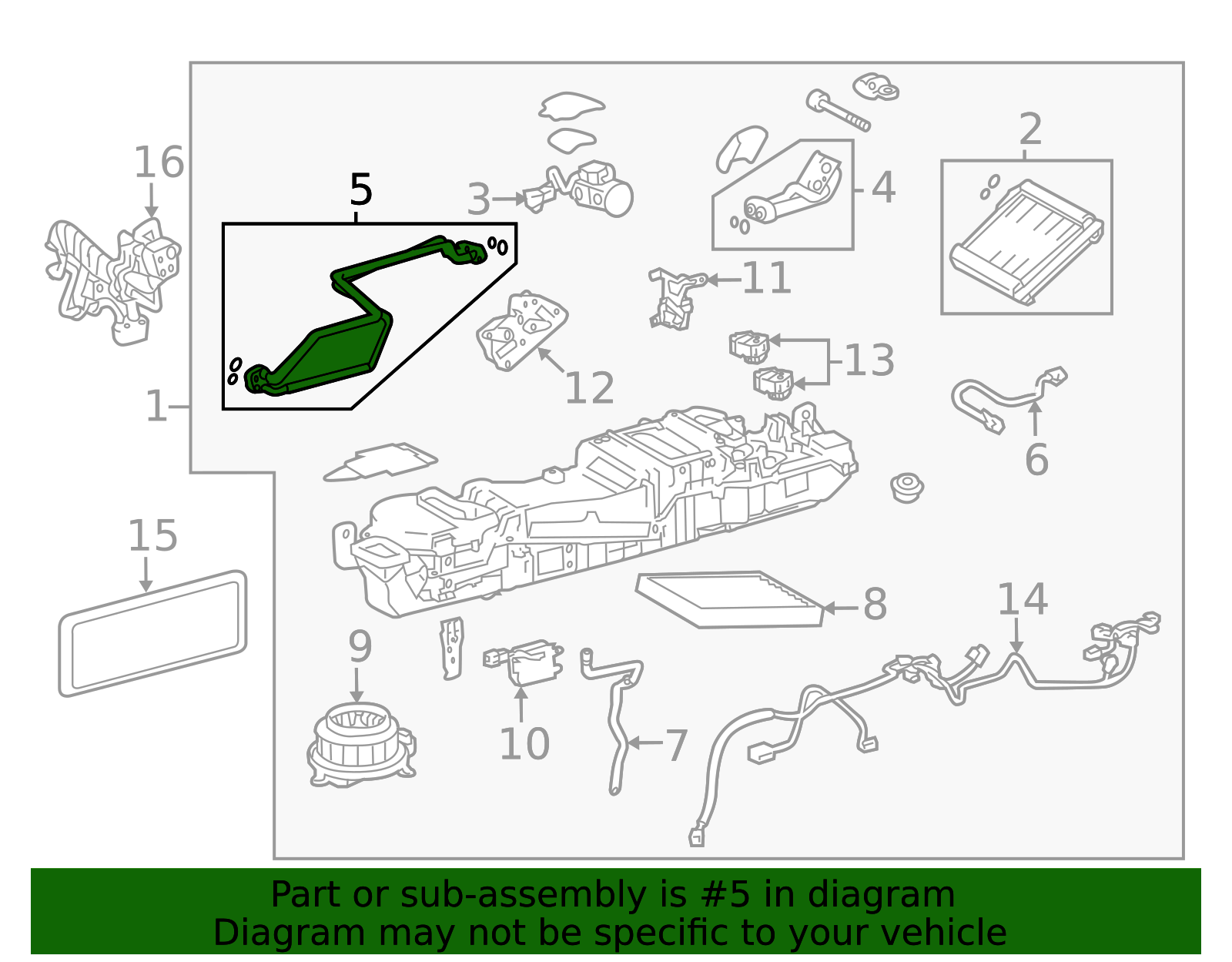 88710-50A20 - High-Quality A/C Pipe for 2010-2016 Lexus LS600h ...