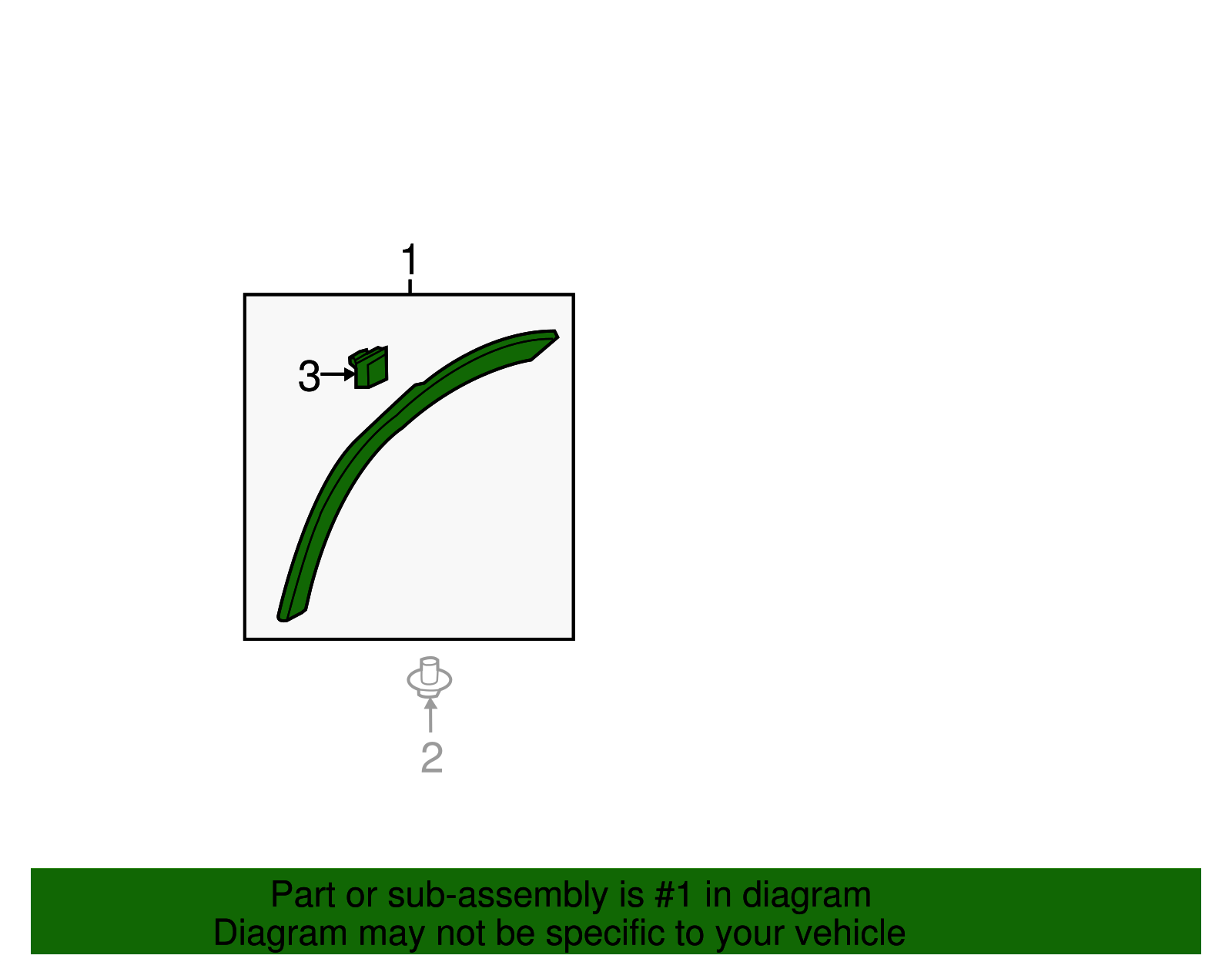 2011-2015 Kia Sorento Wheel Opening Molding - Passenger Side (RH) 87742 ...