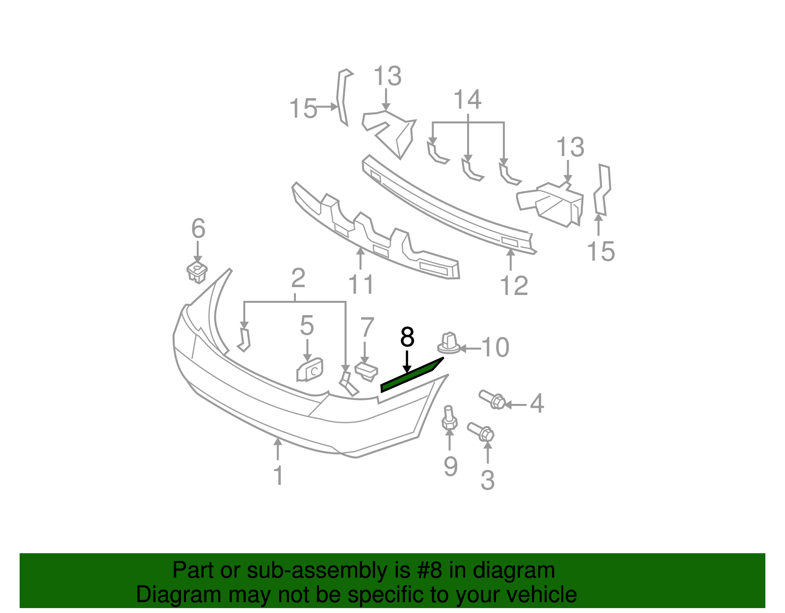 Hyundai - 86618-1E000 - Upper Retainer - 2006-2011 Hyundai Accent | OEM ...