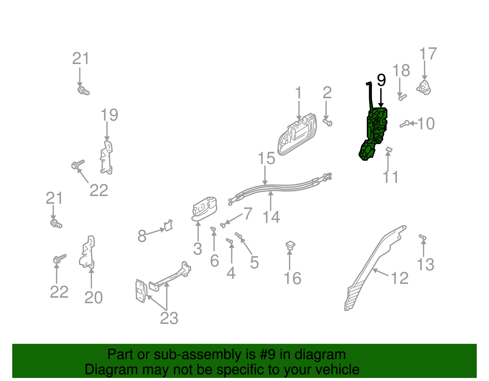 Hyundai 2001-2006 Hyundai Elantra Door Latch Assembly 81410-2D001 | BMW ...