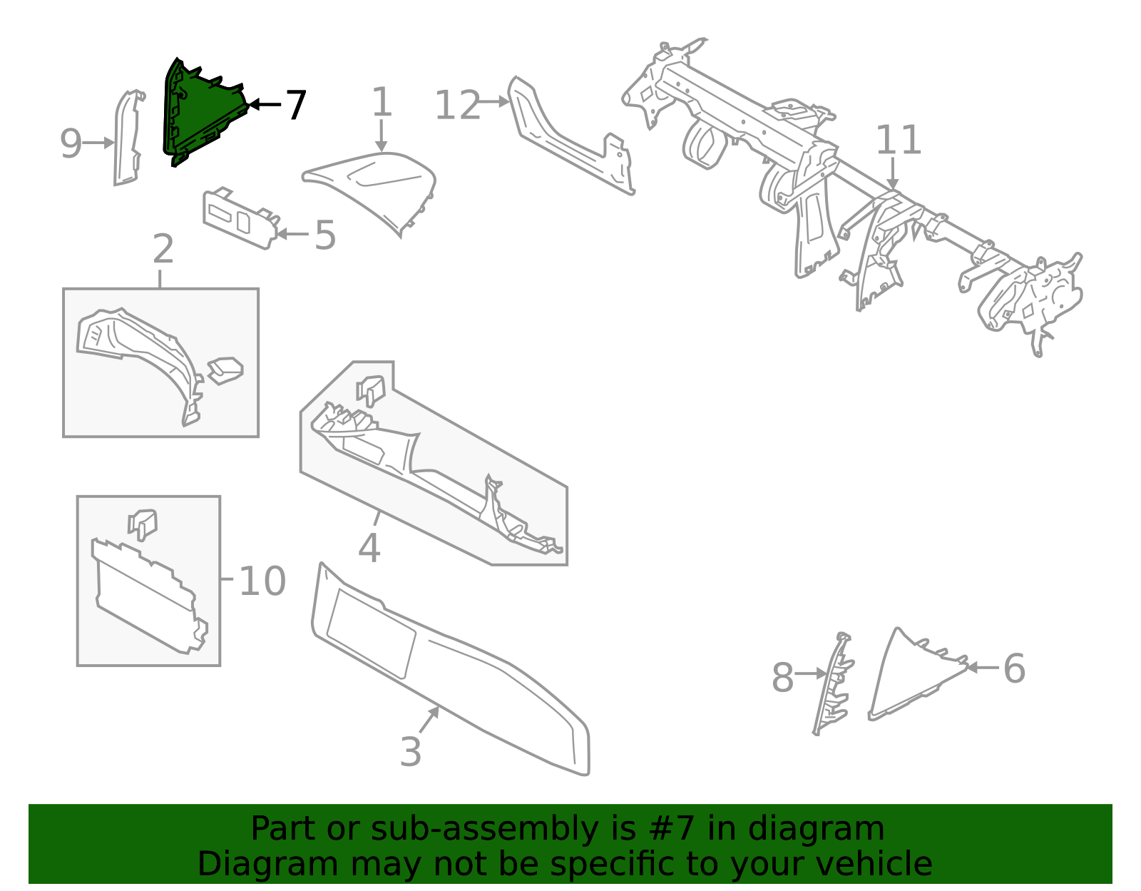 2017-2020 Toyota 86 Lower Cover SU003-07094 | Toyota Parts Center