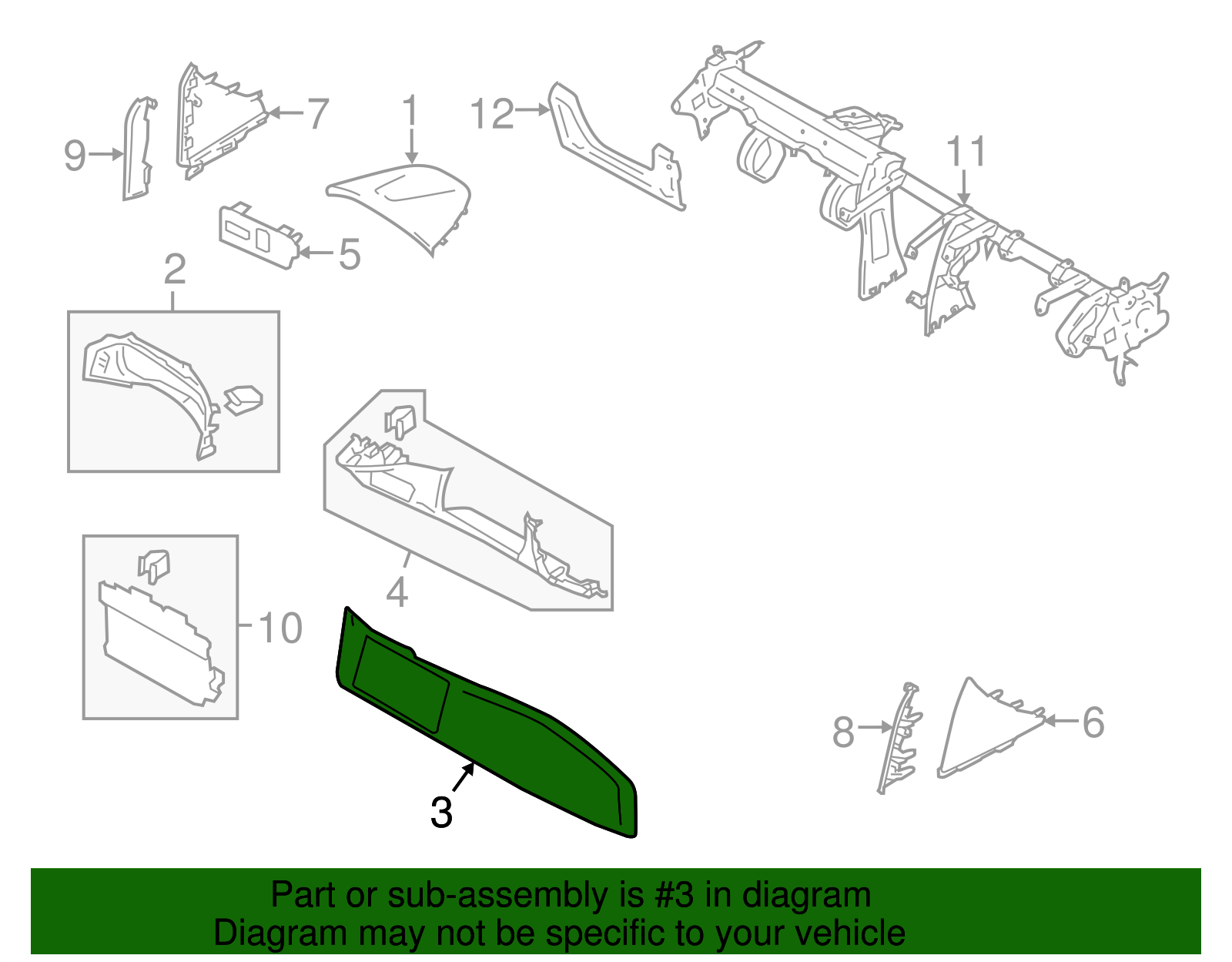 SU003-07937 - Toyota Center Bezel 2019 Toyota 86 | Performance Auto Parts