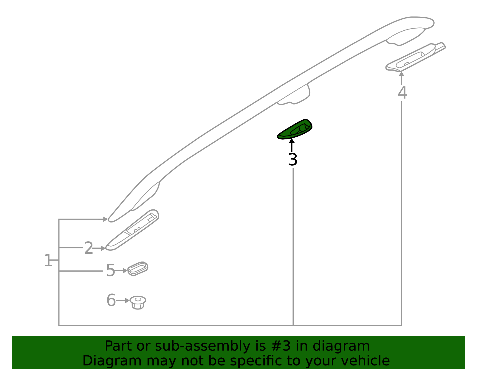 2019-2024 Subaru Forester Rail Assembly Protector 91192SJ010 | Subaru ...