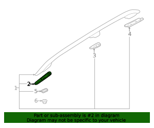 91192SJ020 - Rail Assembly Protector 2019-2021 Subaru Forester | Subaru ...