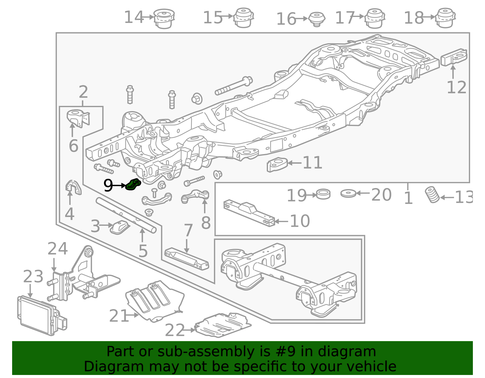 2015-2020 GM Front Tow Hook in Black 22903513 | Applegate Chevrolet Parts