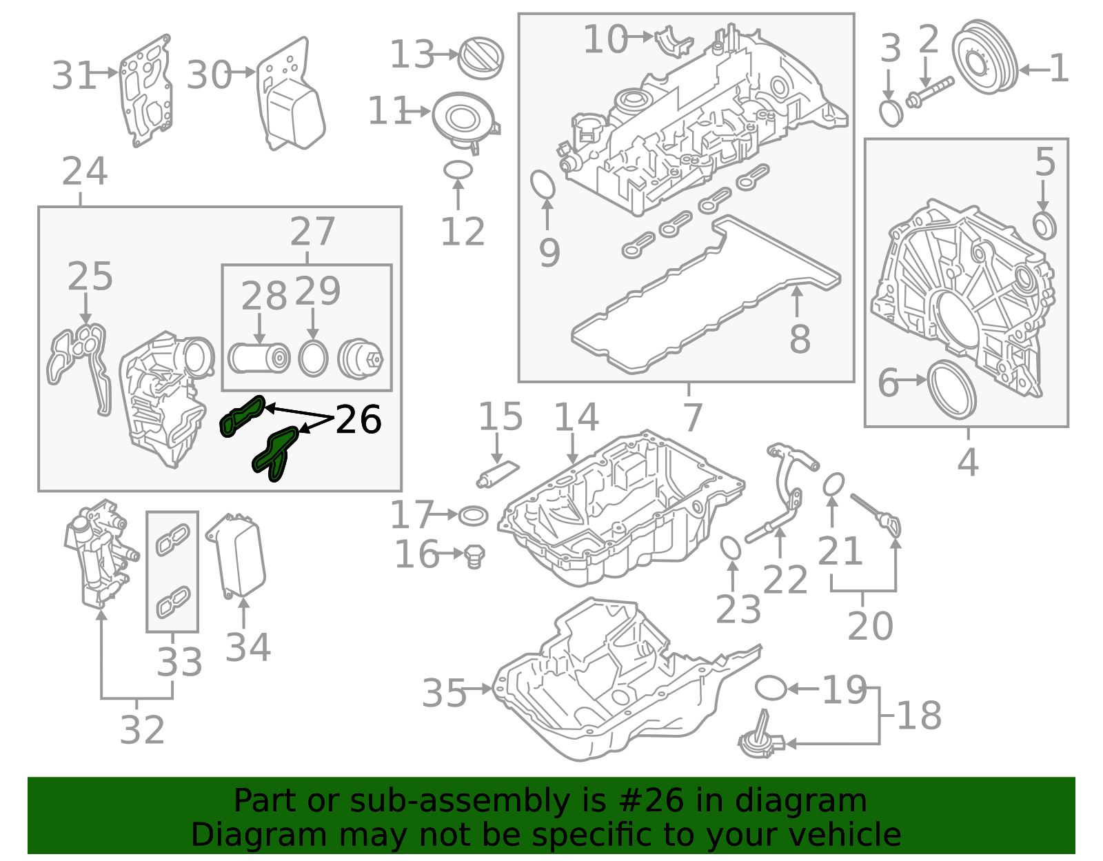 11428580680 - Oil Filter Housing Gasket Set (11-42-8-580-680) | BMW of ...