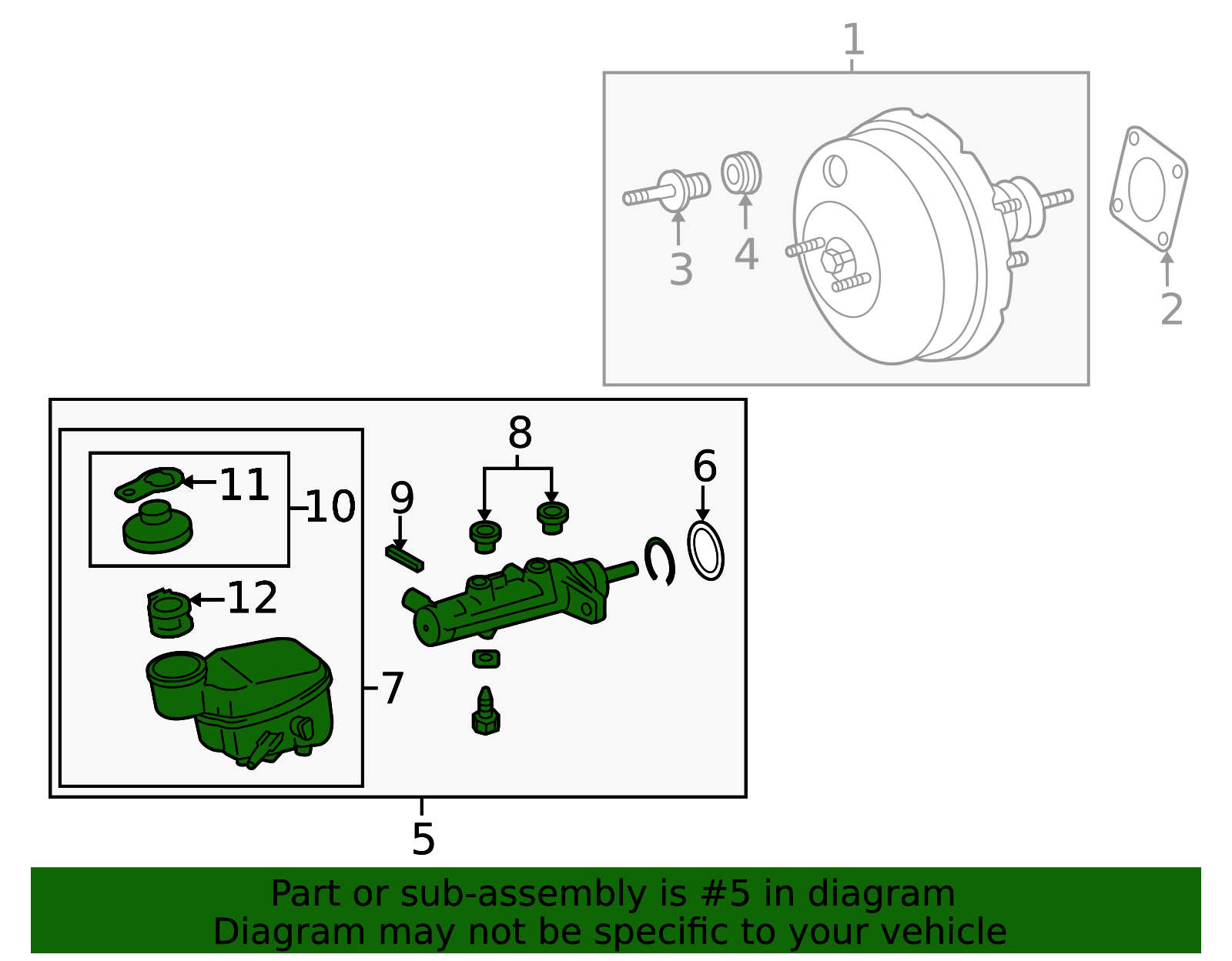 Genuine Official Toyota Master Cylinder part# 47201-52600 for 2012-2018 ...