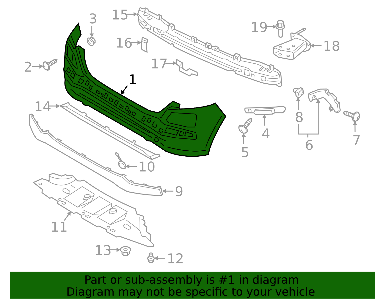 2019-2021 Hyundai Kona Electric Bumper Cover 86610-K4010 | OEM Hyundai ...