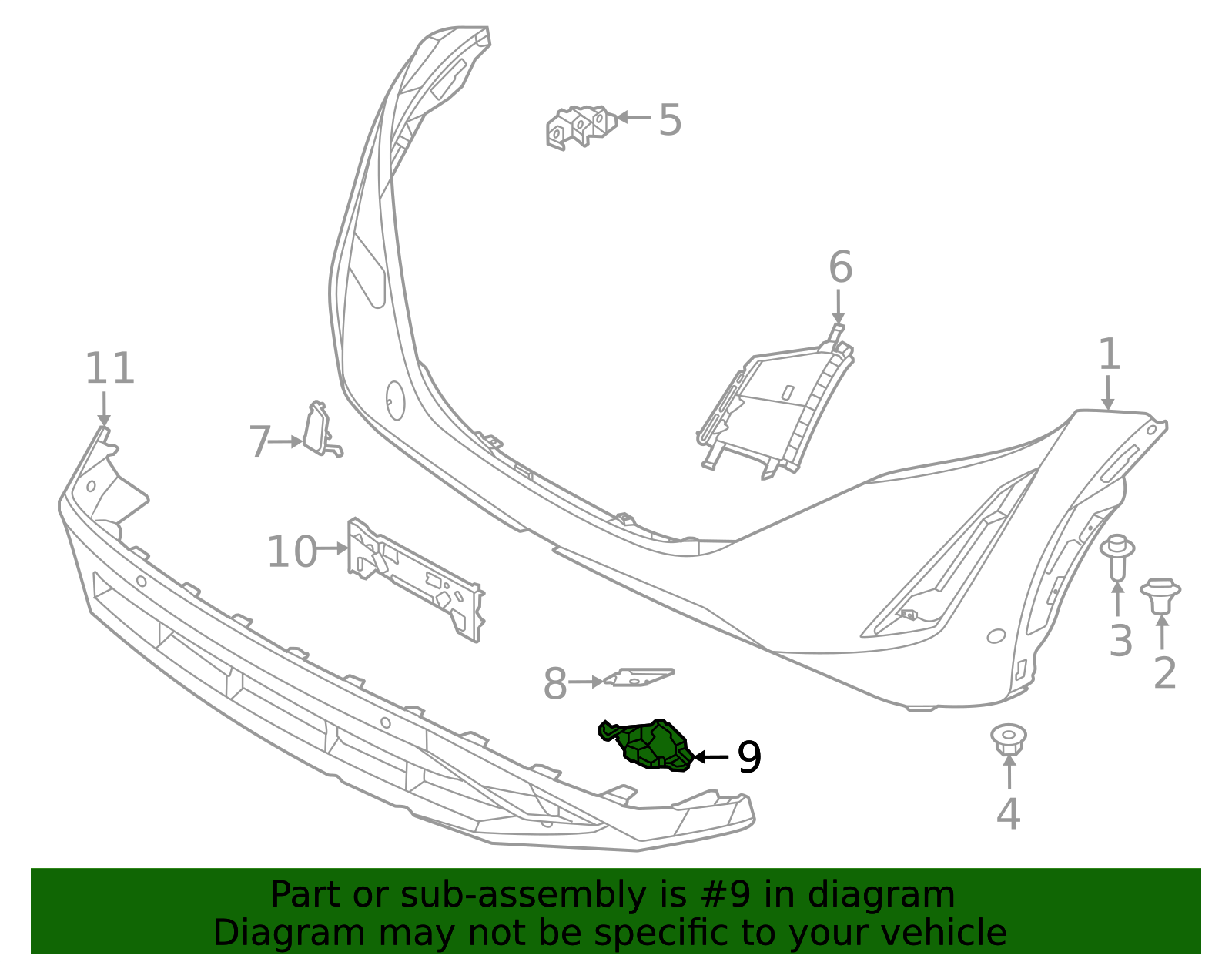 2023-2025 Nissan ARIYA Trim Cover 62257-5MP2A | Bill Kay Nissan Parts