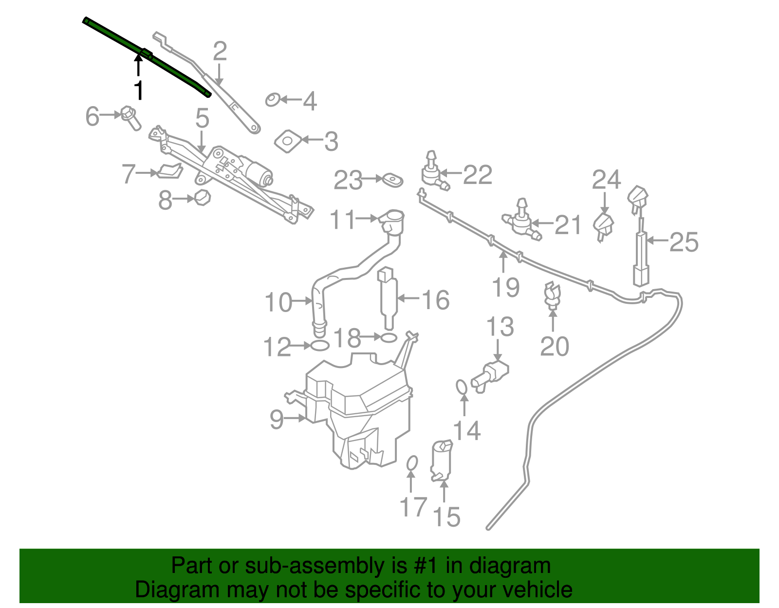 2007-2018 Volvo Wiper Blade 32341318 | TascaParts.com