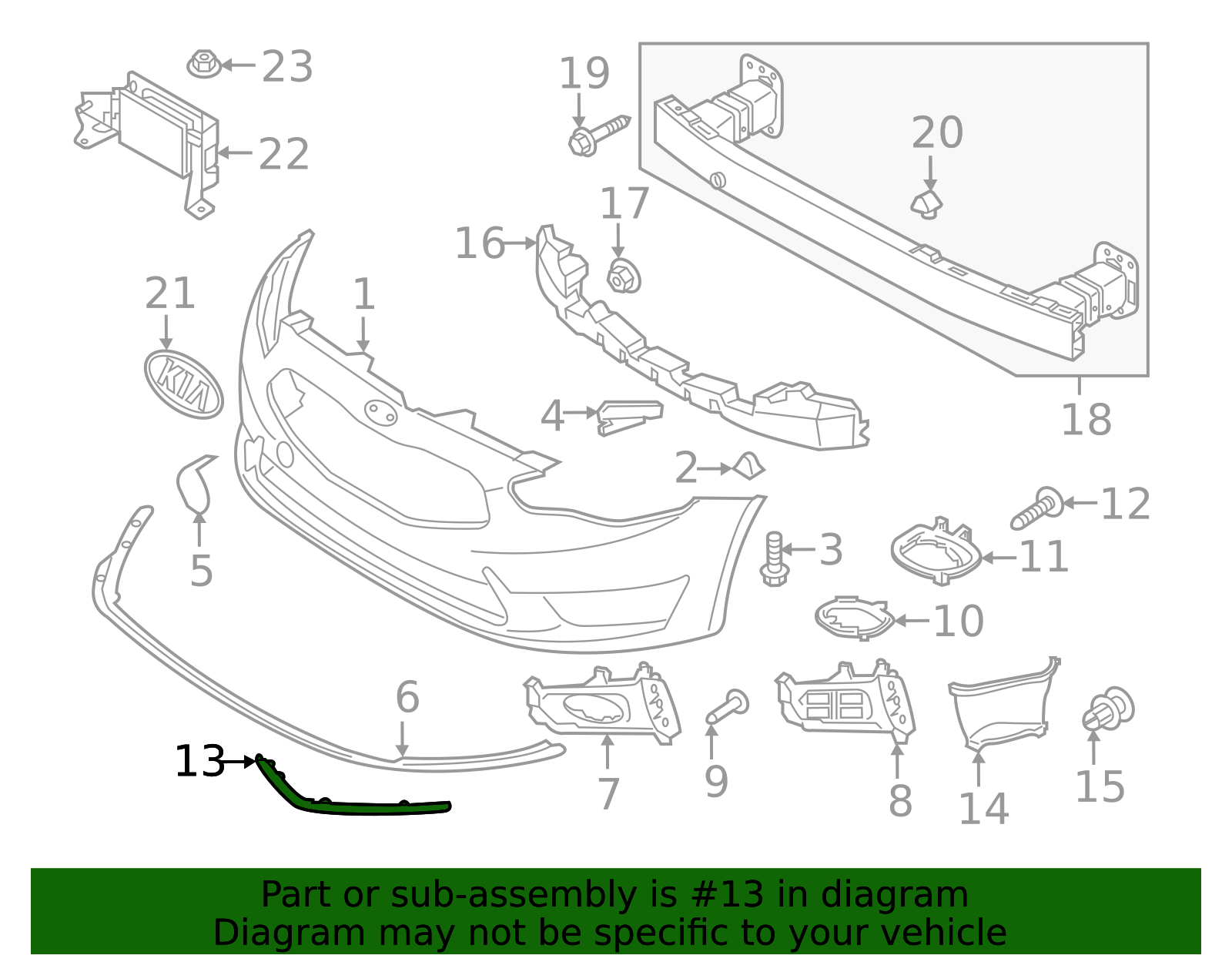 86571-F6000 - Molding 2017-2019 Kia Cadenza | Kia.Parts Store