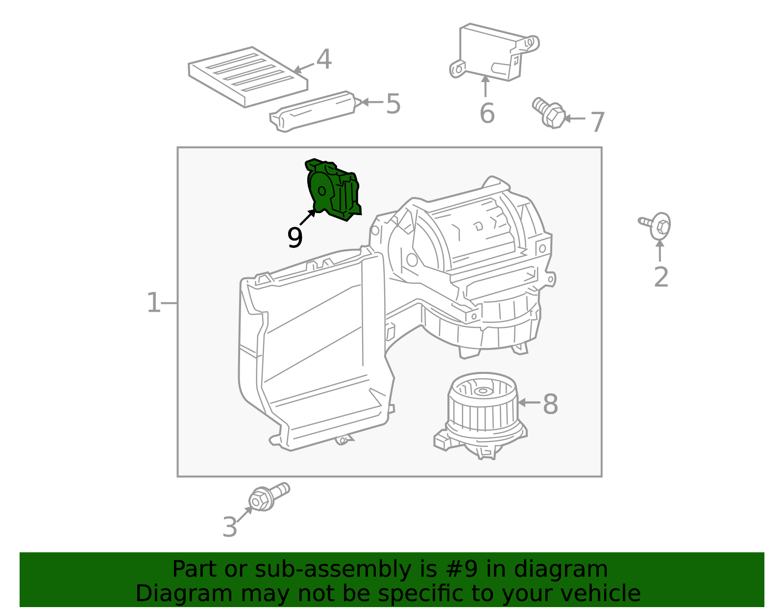 2005-2022 Toyota HVAC Air Inlet Door Actuator 87106-07140 | Toyota ...