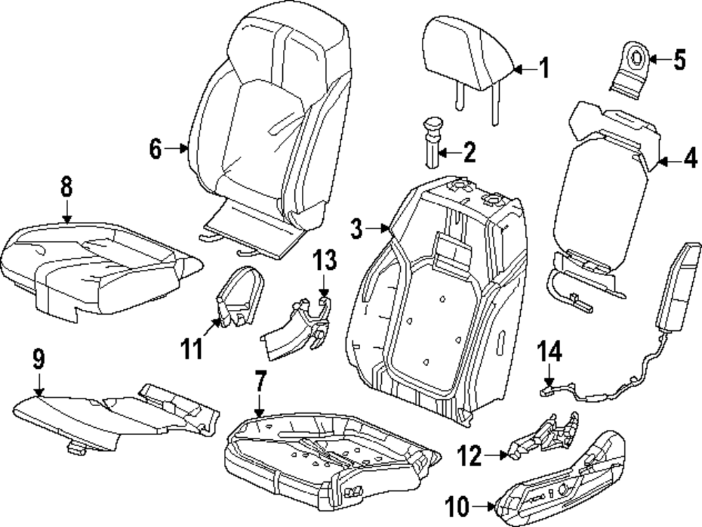 81521-T90-A61ZA - 2023-2025 Honda Pilot - Seat Back Cover | Honda Parts Cheap