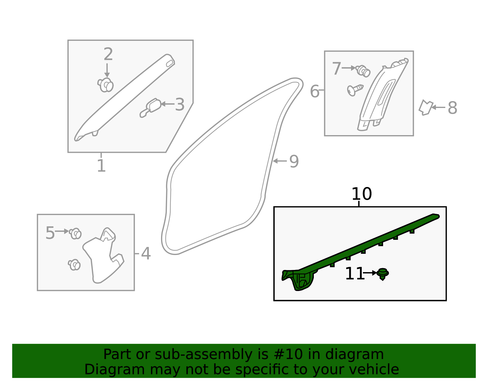 84201-TBG-A00ZA - Garnish Assembly R Front Side (Inner) *NH900L* (Deep ...