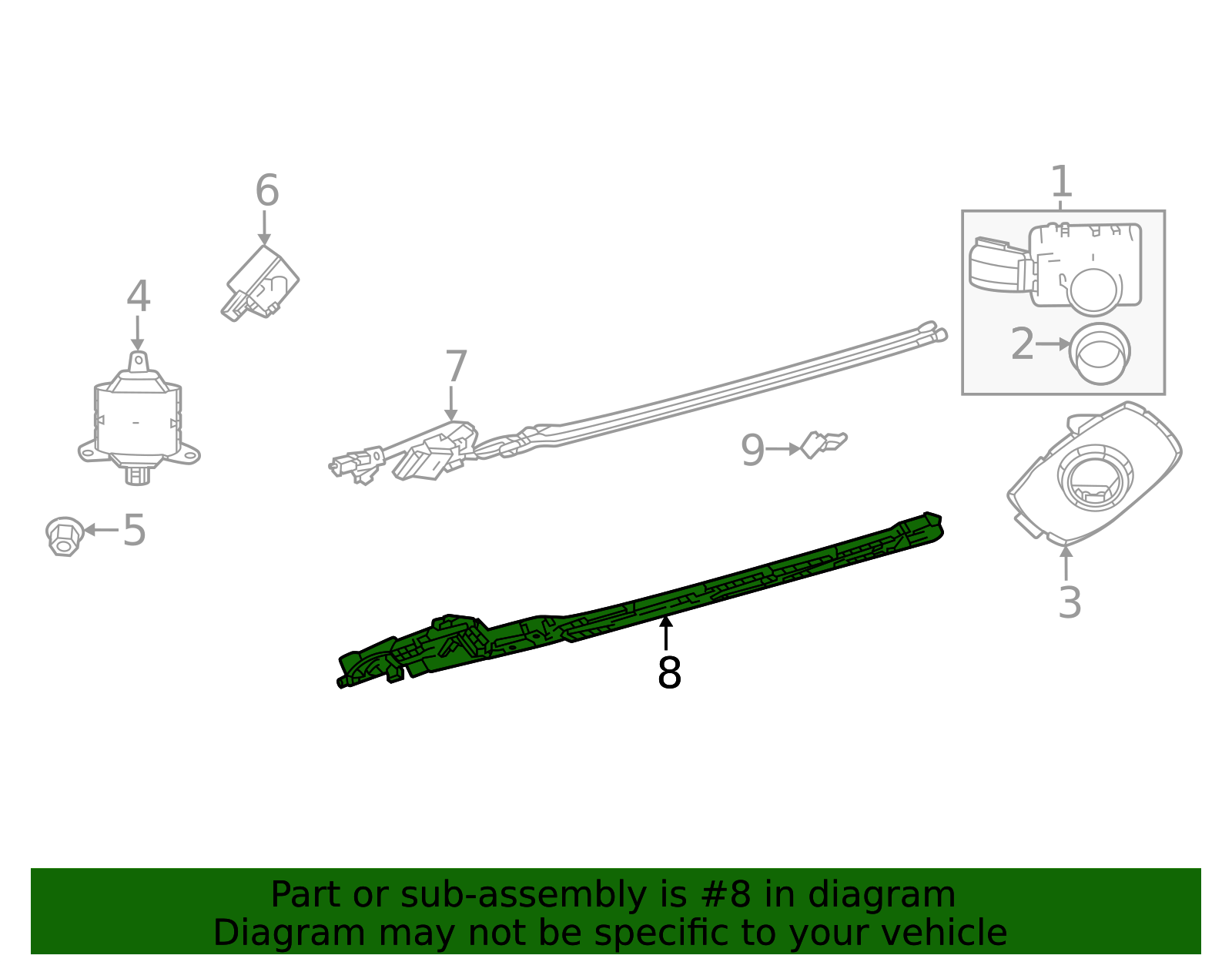 2020-2025 Toyota Highlander Stay Bracket 891B1-0E010 | Toyota Parts Center