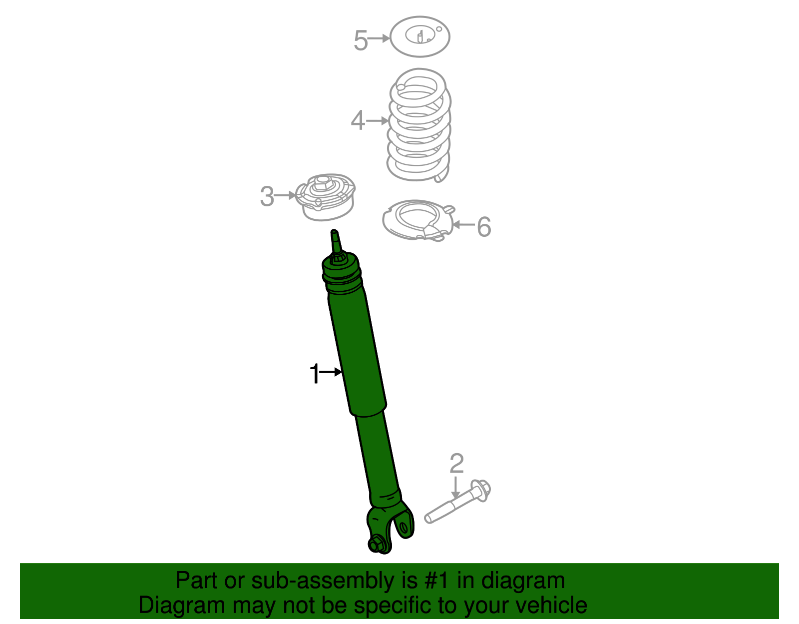 2013-2018 Ford Shock Absorber Assembly ASH-23481 | TascaParts.com