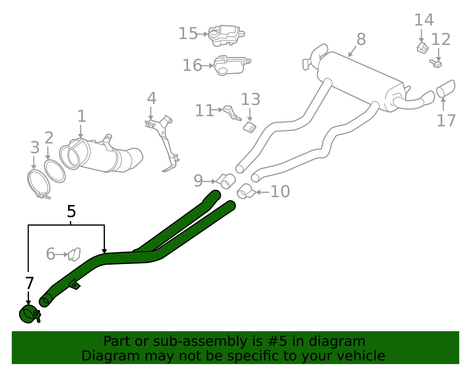 18-30-5-A08-6B8 - Center Pipe - 2020-2025 BMW | BMW Parts Exchange