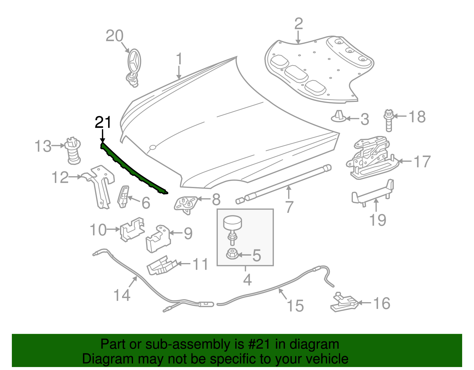 212-887-02-98-64 - Front Seal 2014-2016 Mercedes-Benz | Mercedes-Benz ...