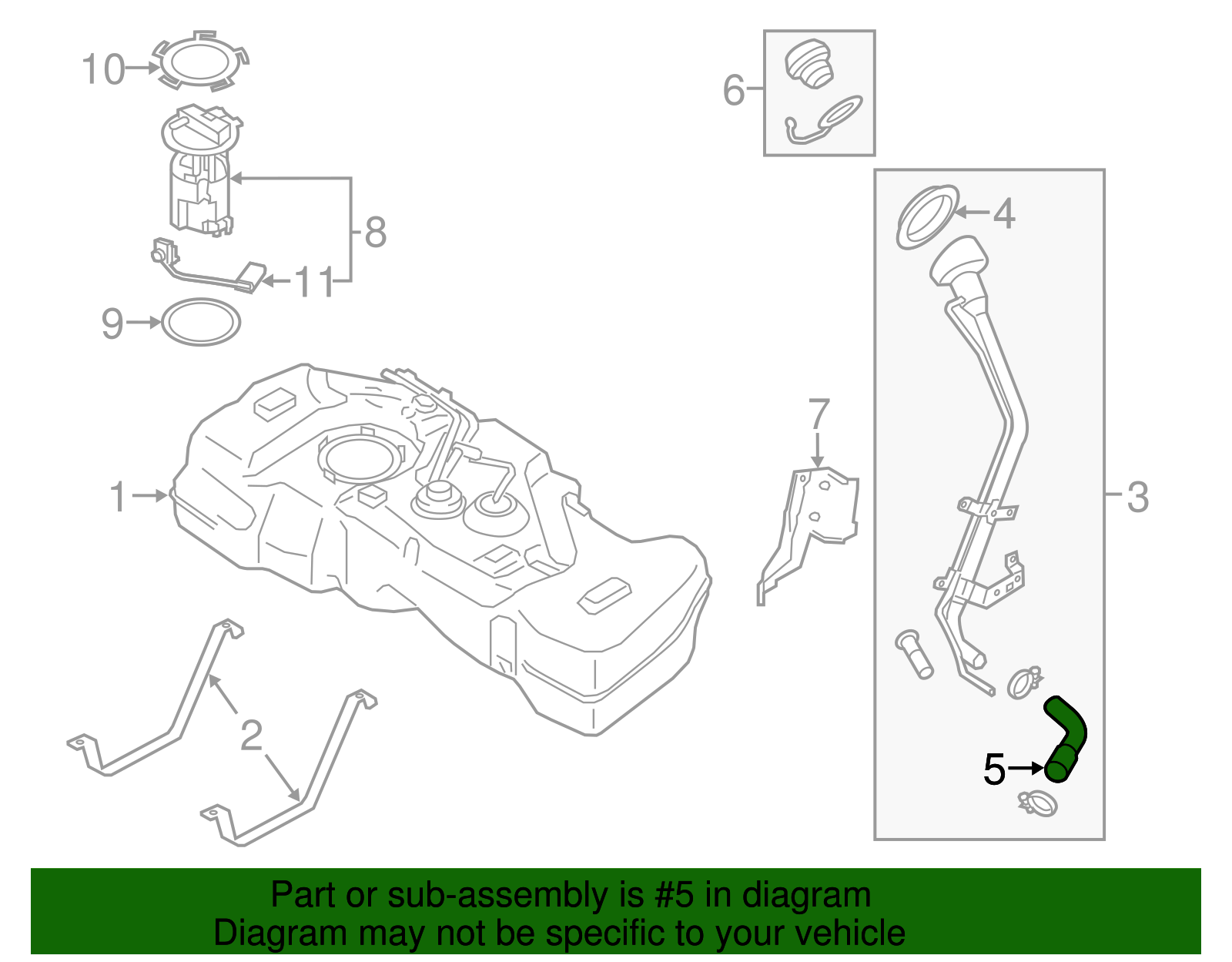 2007-2019 Nissan Filler Hose 17228-EM30A | Temecula Nissan Parts