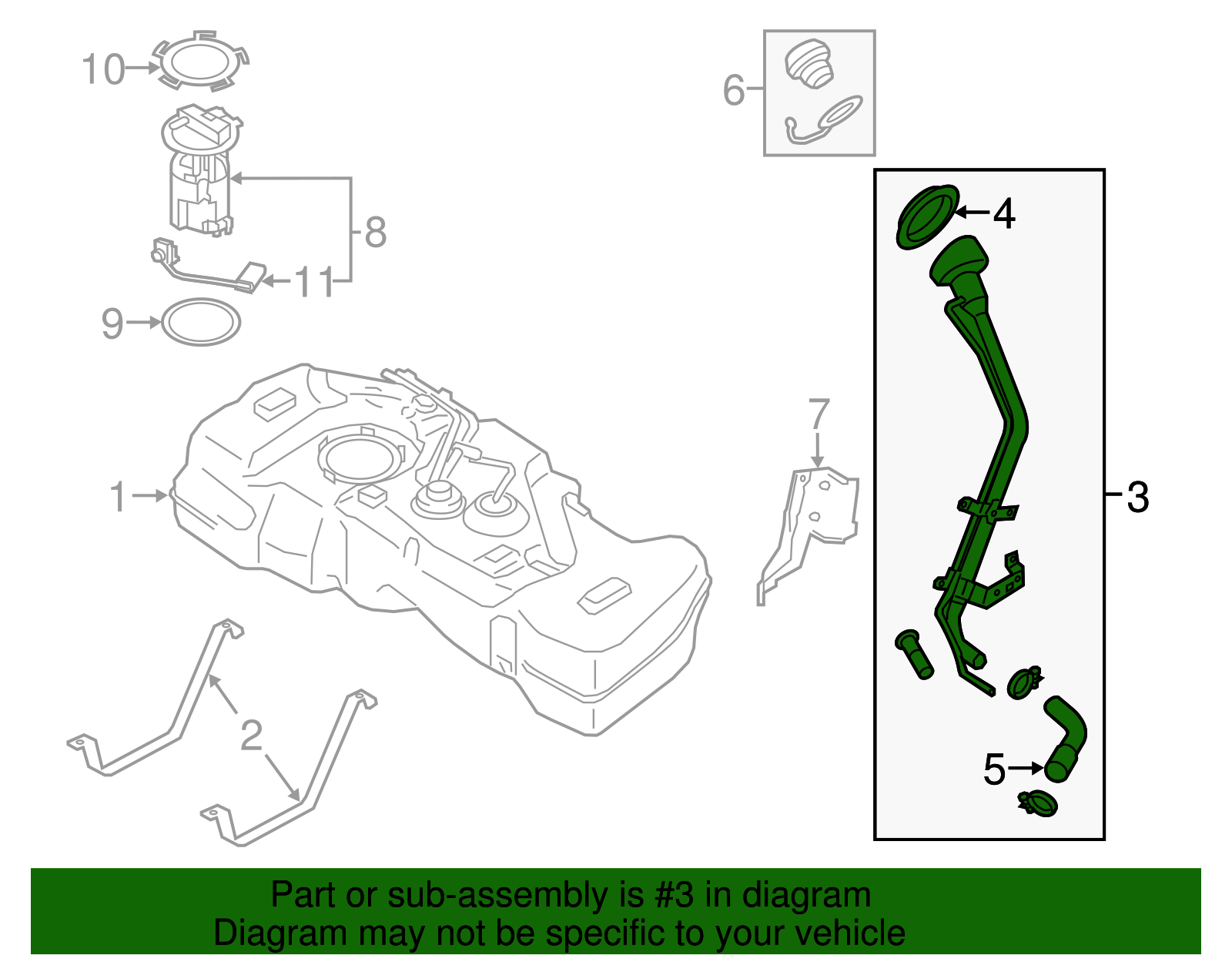 17220-4FU0A - High-Quality Fuel Filler Neck for 2013-2019 Nissan Sentra | AutoNation Parts