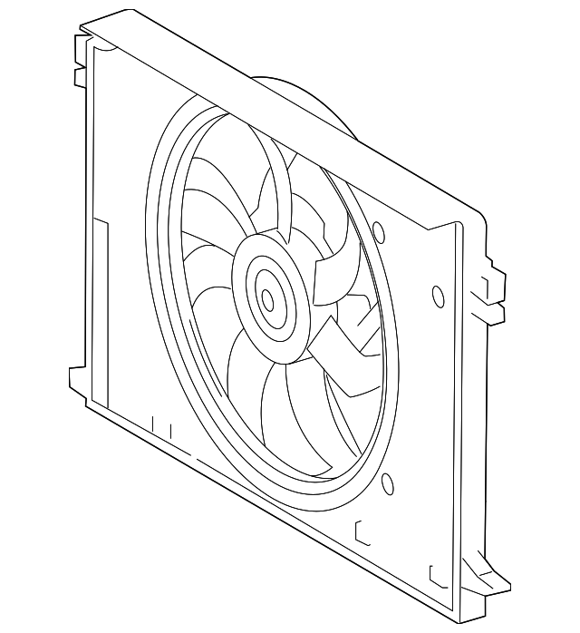 2021-2025 Toyota Fan Assembly 16360-F0070 | Toyota Parts Center