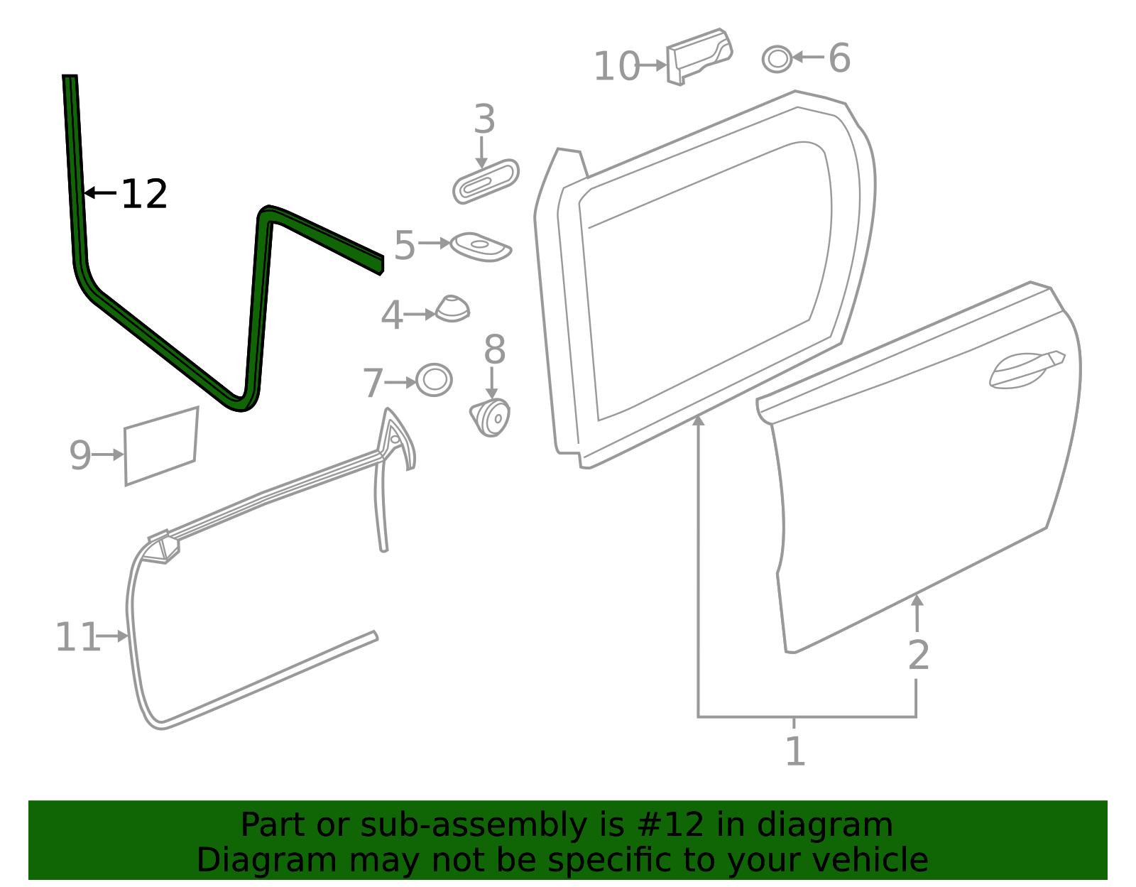 Weather-Strip On Body 5C3-839-479-C-5AP | VW Direct Auto Parts