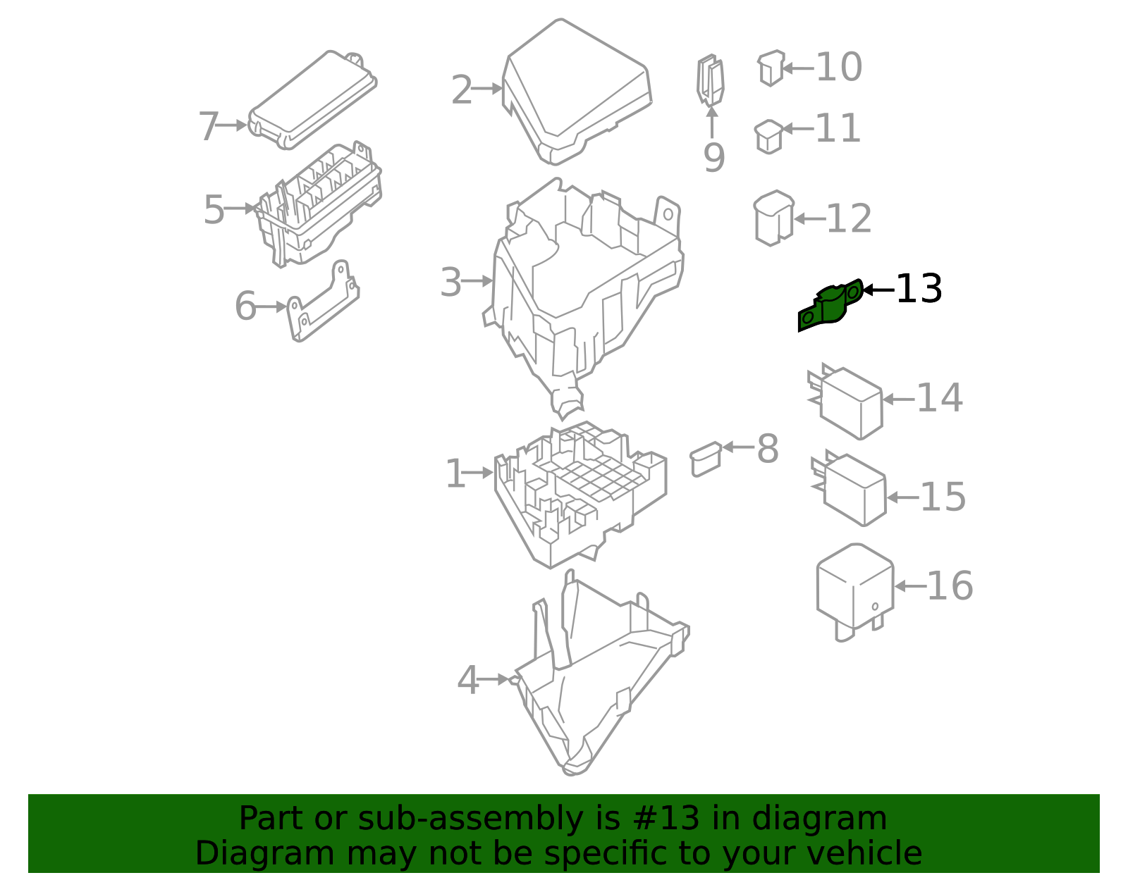 2015-2024 Subaru Main Fuse 82211AL120 | Subaru Parts Store