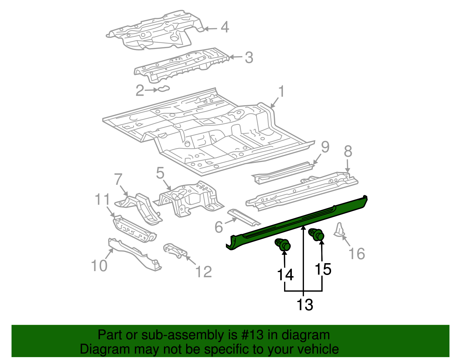 2004-2008 Toyota Solara Rocker Molding 75852-06220 | Toyota Parts Center