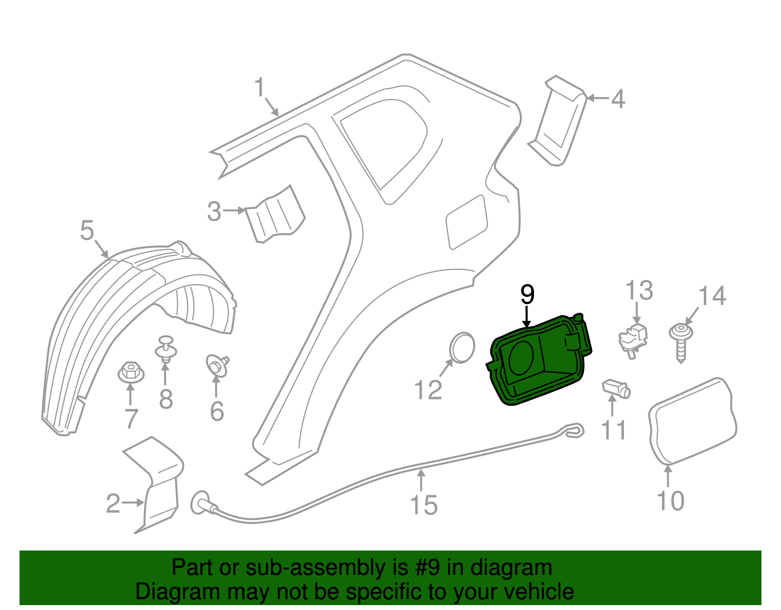 Genuine BMW 51-17-7-370-263 | Fuel Pocket | FREE Shipping on Most ...