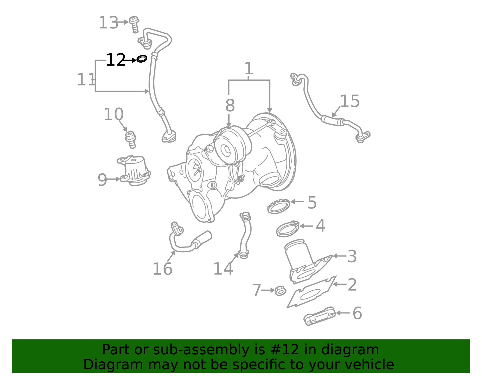 2013-2025 Audi Oil Inlet Tube O-Ring WHT-006-901-A | OEM Parts Online
