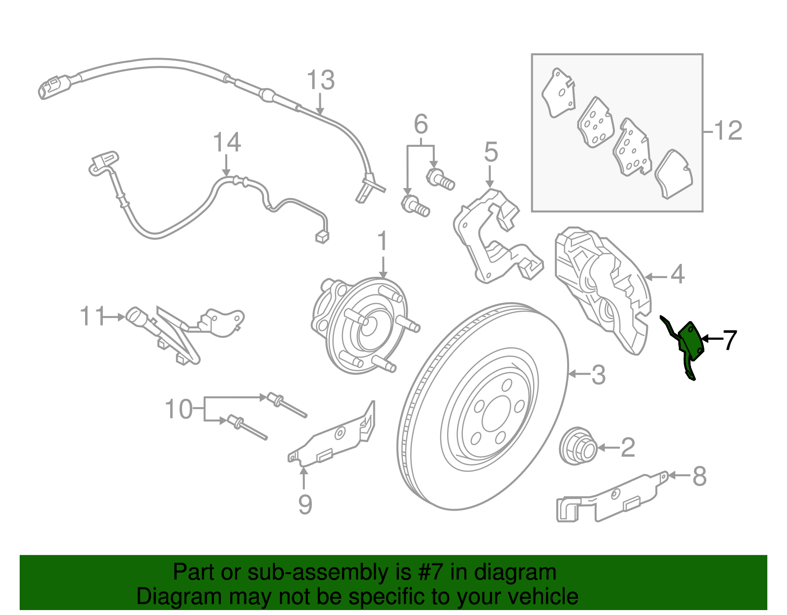 2014-2024 Jaguar F-Type Caliper Support Spring T2R7243 | Jaguar ...