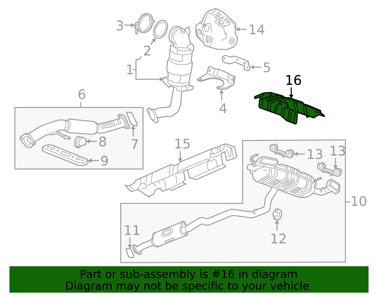 84408098 - 2019-2024 GM - Exhaust Muffler Heat Shield | Partners Chevy