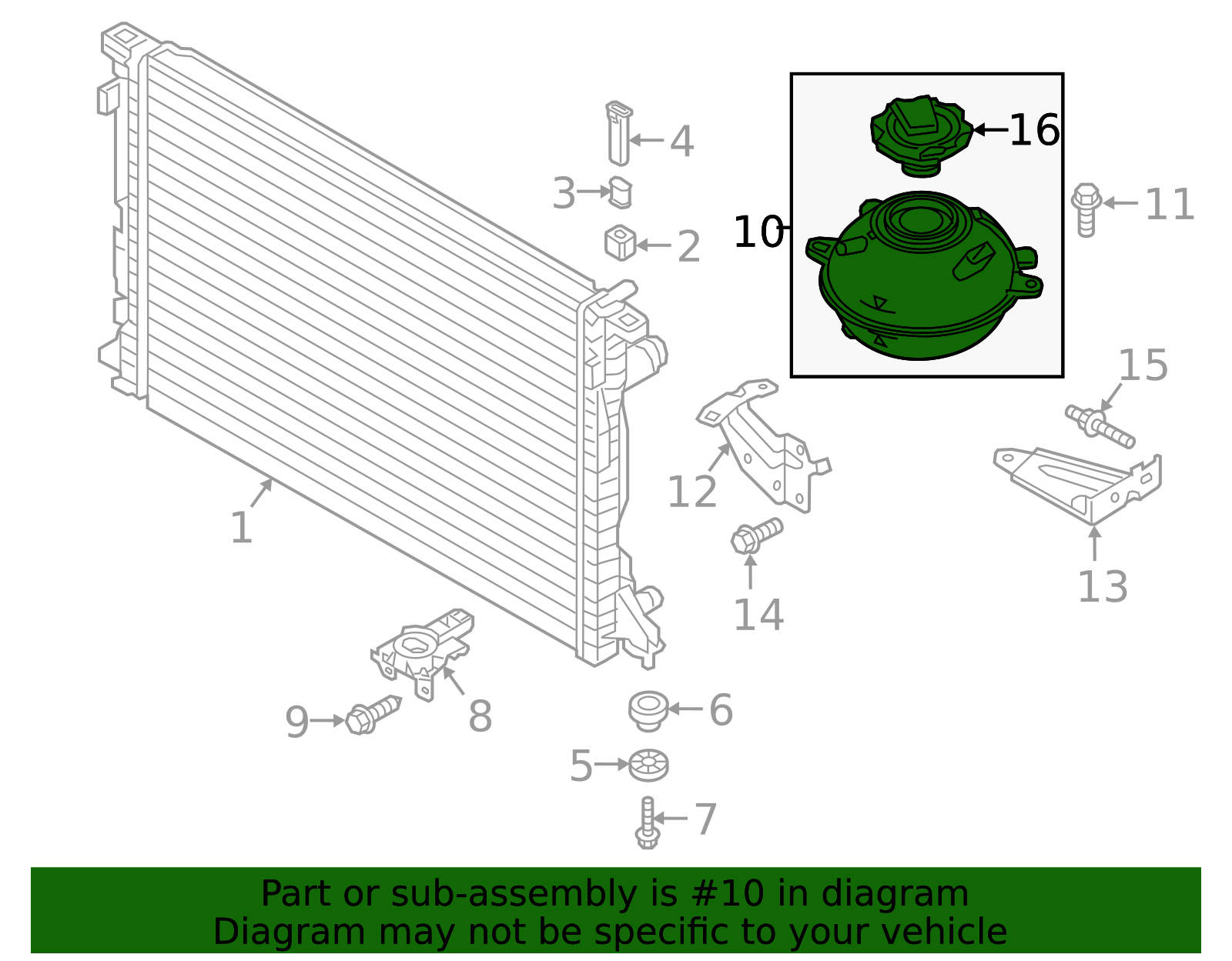 2018-2025 Audi Expansion Tank 80A-121-405-AQ | OEM Parts Online