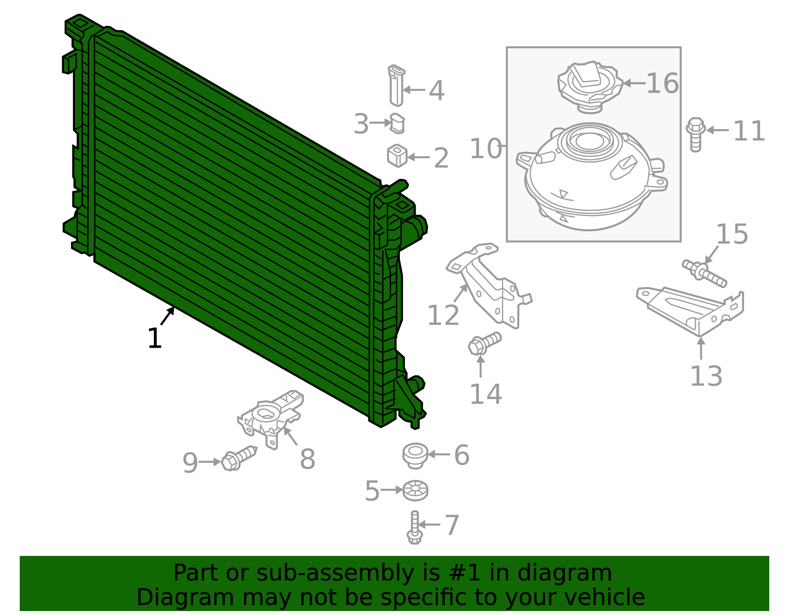 80A-121-251-D - Radiator 2018-2025 Audi | Audi OEM Parts Guy