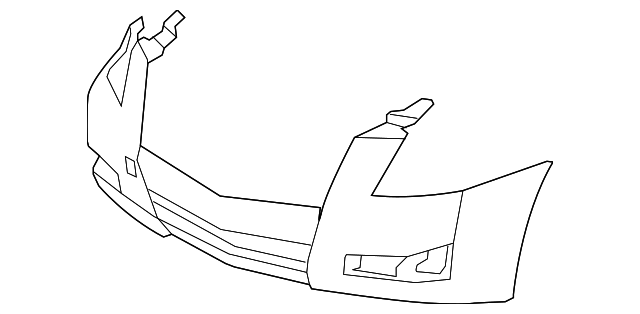 2008-2014 Cadillac CTS Front Bumper Cover 25793663 GM | GMPartsDirect.com