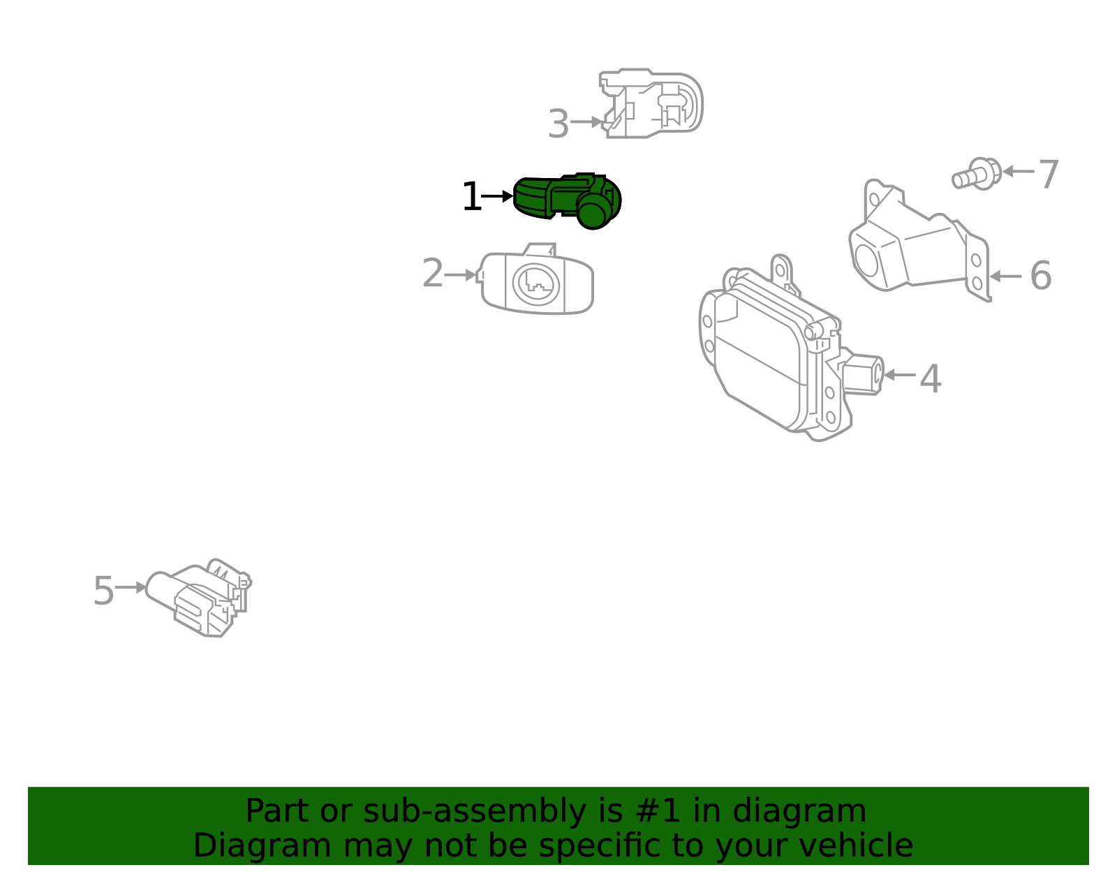 2019-2021 Toyota RAV4 Park Sensor 89341-60060-J3 | Toyota Parts Center