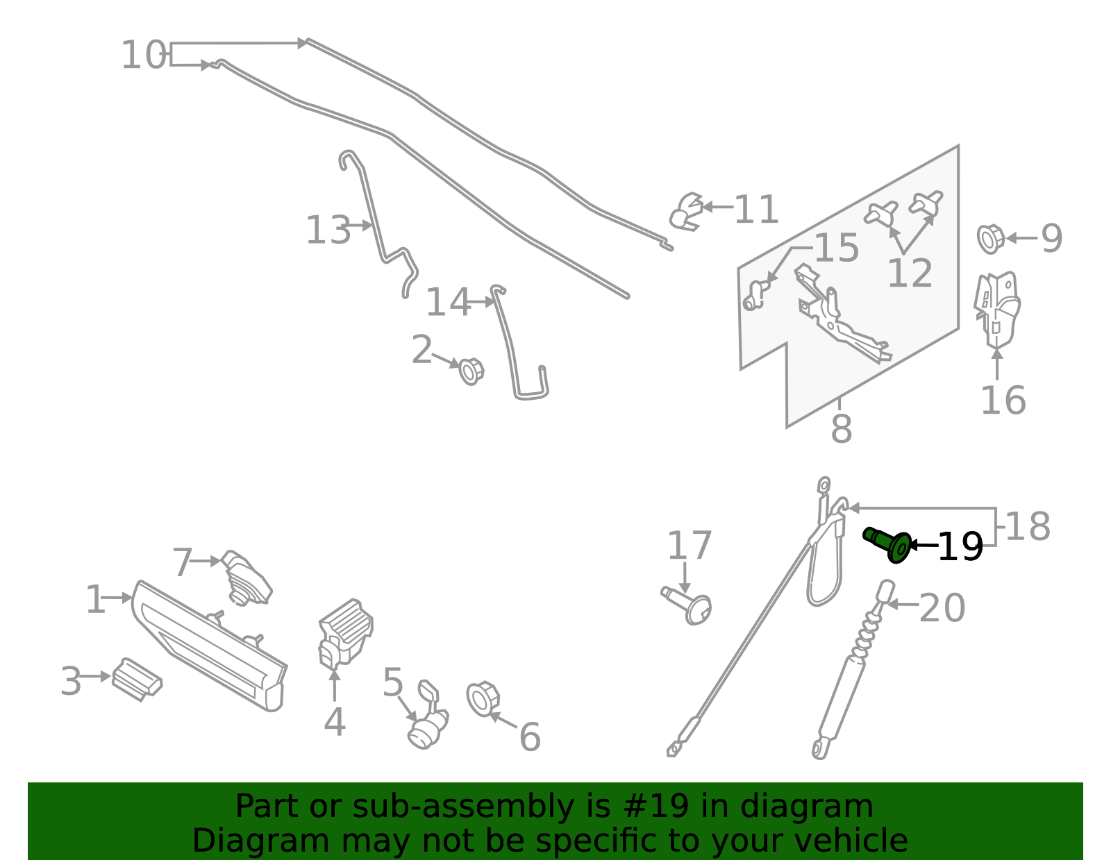 Ford Dealership 2015-2025 Ford Support Cable Bolt W711291-S437 | Ford ...