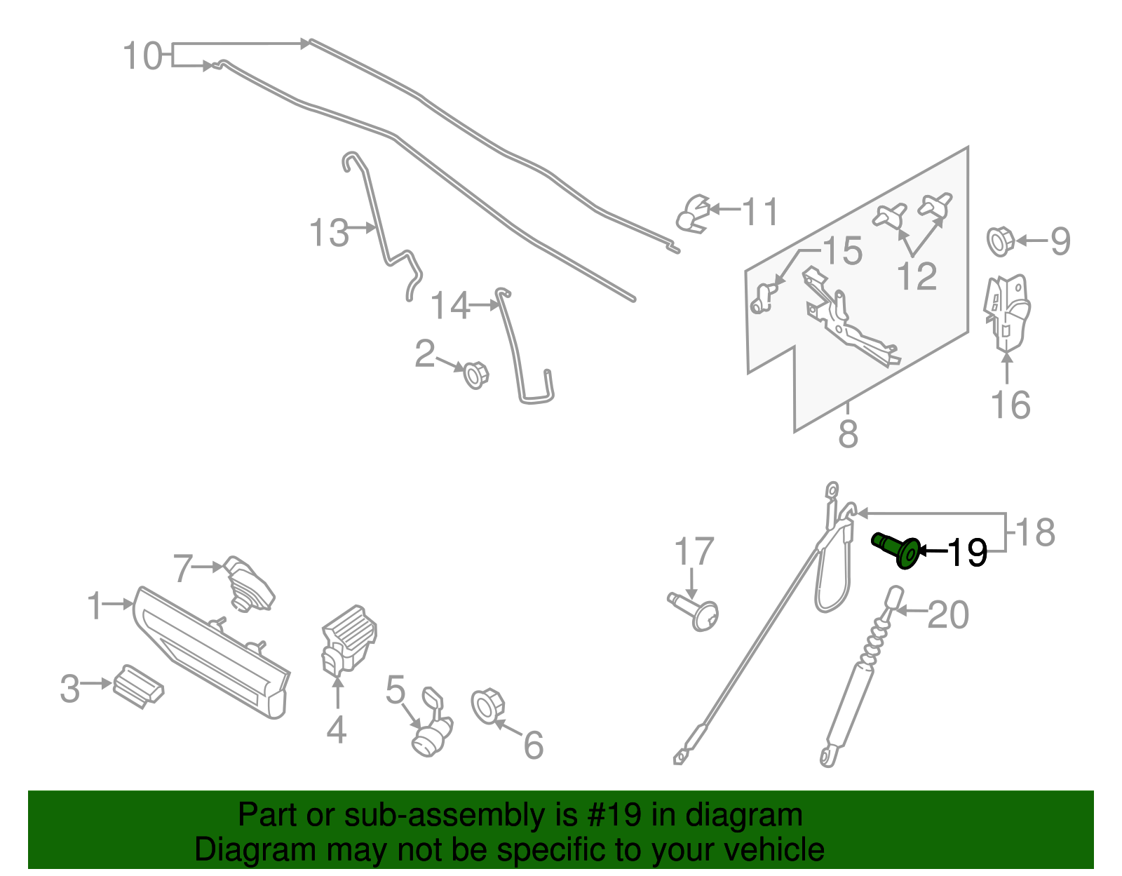 W711291-S437 - Support Cable Bolt 2015-2025 Ford | Ford Parts Direct