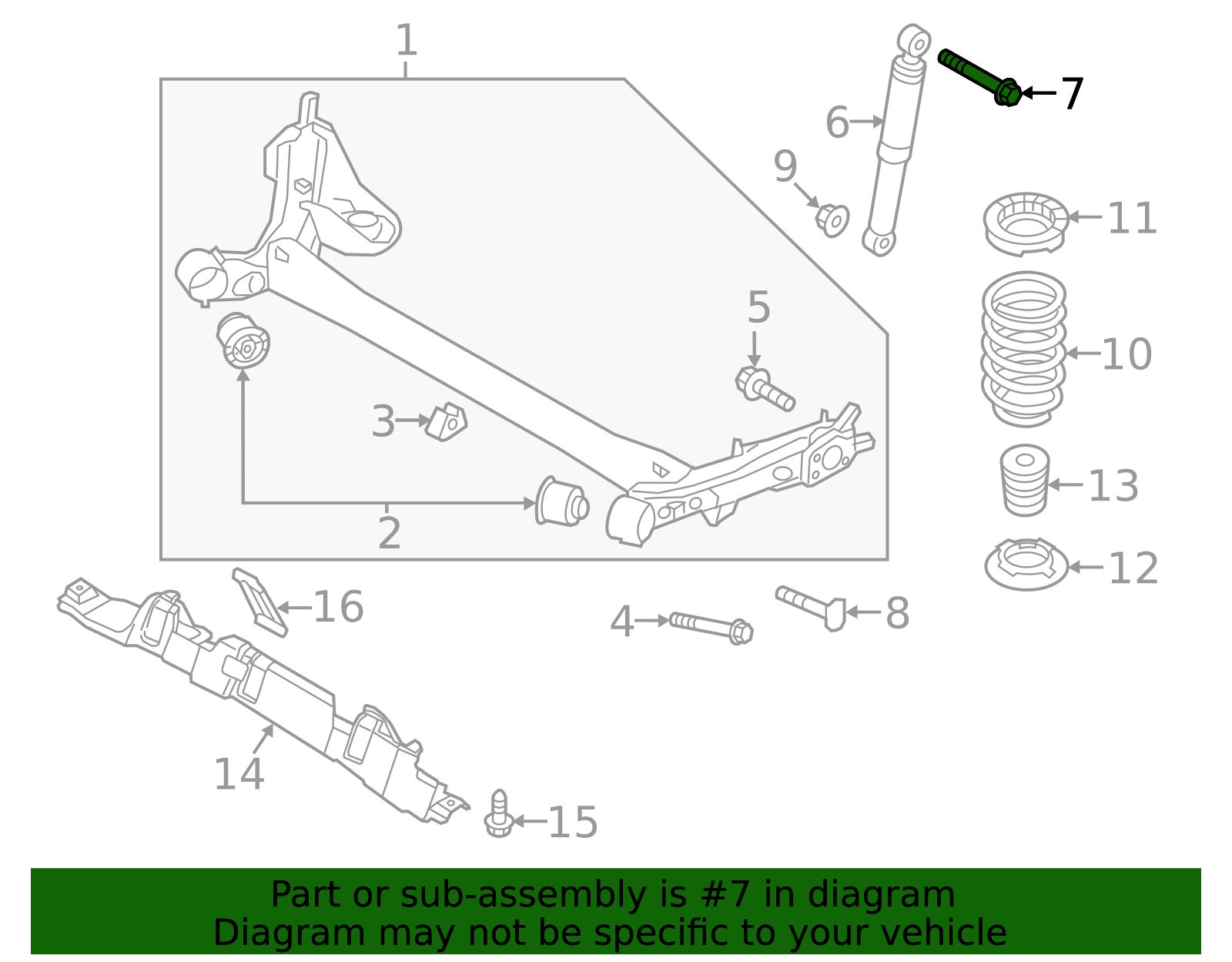 55393-2K000 - Shock Upper Bolt - 2012-2017 Hyundai | Conicelli Hyundai