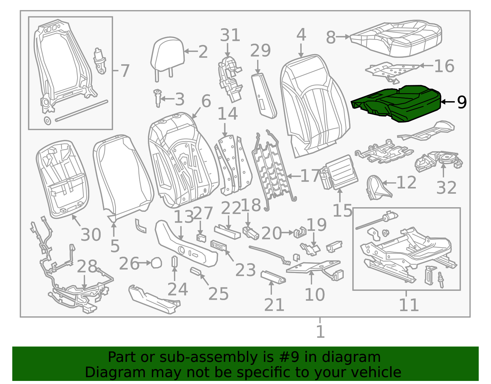 Airbag Front Passenger Presence Module 84162681 GM | GMPartsDirect.com