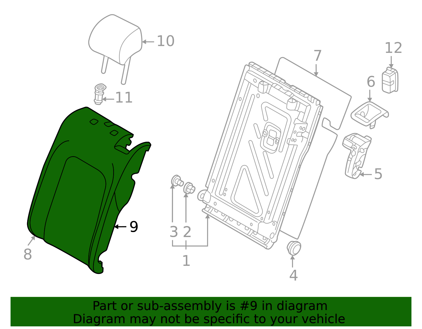 11A-885-805-G-XDE - Seat Back Cover 2021 Volkswagen ID.4 | Wolfsburg ...