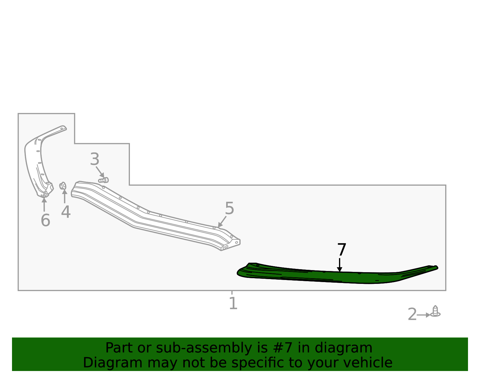 2023-2025 Chevrolet Corvette Side Spoiler 84992926 | Capital Chevy Parts