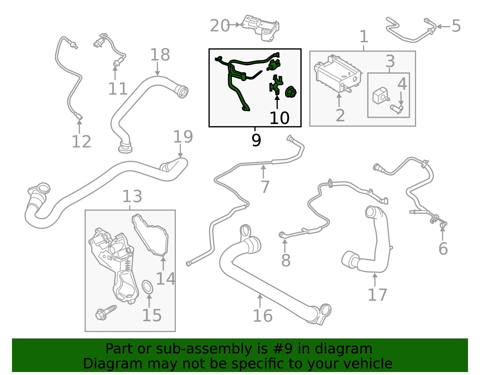 2014-2016 Ford Fusion Hose Assembly GG9Z-9D289-F | OEM Parts Online
