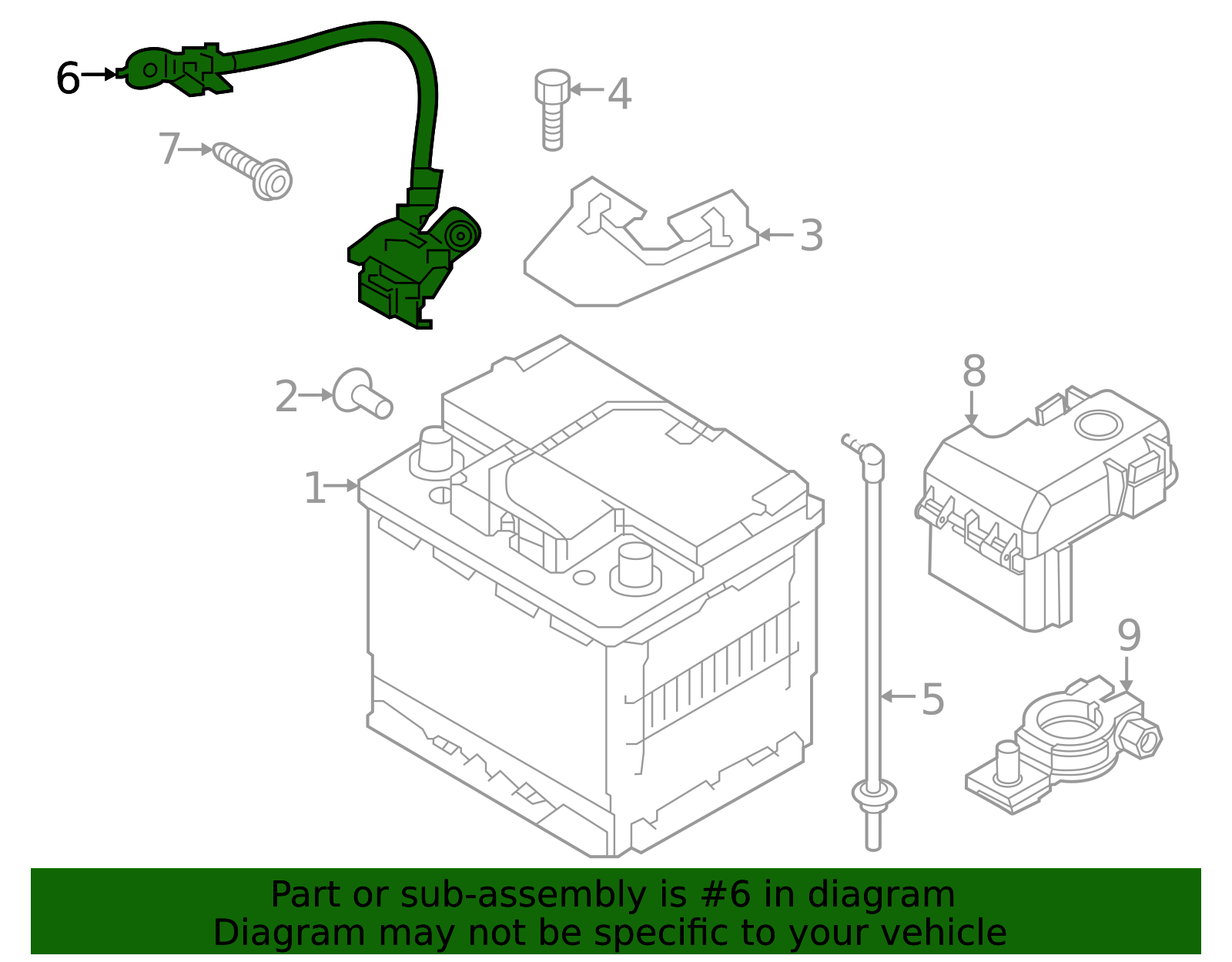 37180-AT000 - Battery Current Sensor 2023-2025 Kia Niro | Kia.Parts Store