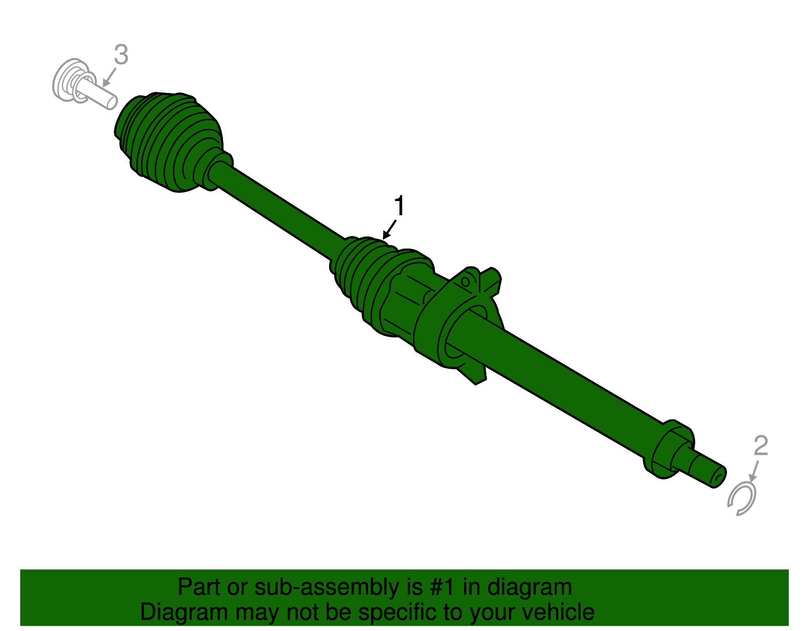 2020-2024 Mini Cooper Axle Assembly 31-60-5-A2E-042 | Mini Parts Direct