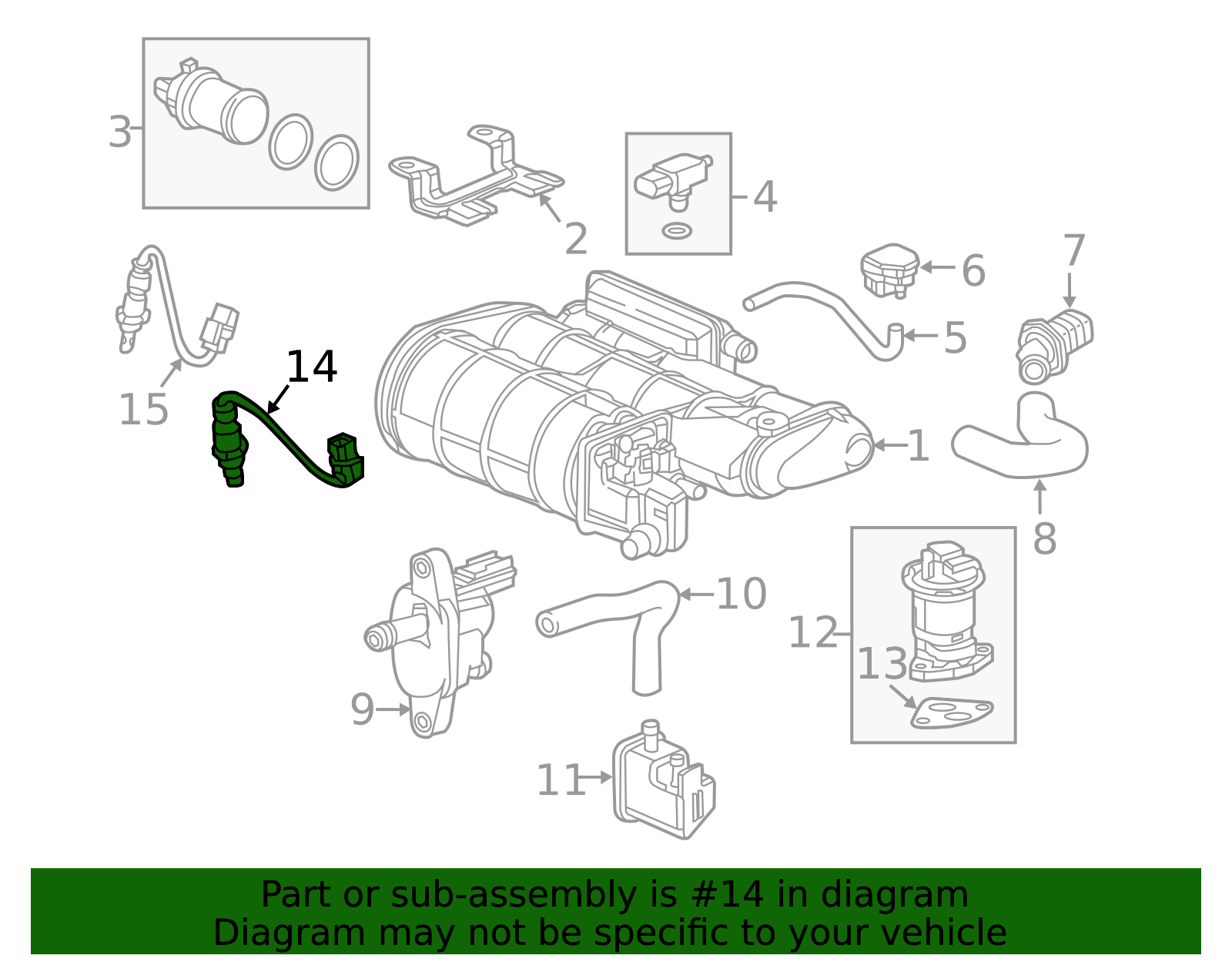 2016-2018 Honda Pilot Oxygen Sensor 36532-5J2-A51 | OEM Parts Online