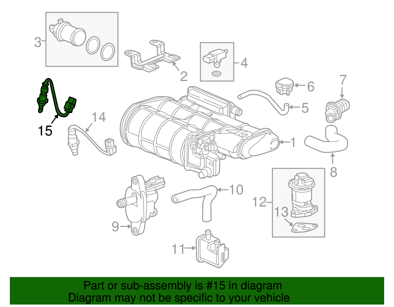 2013-2020 Honda Oxygen Sensor 36542-5G0-A01 | OEM Parts Online