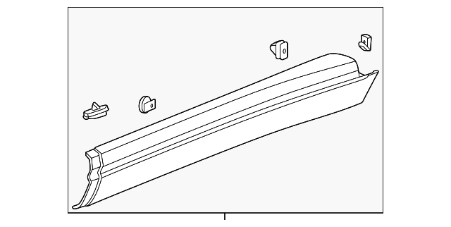 2021-2025 GM Rear Rocker Molding 84913471 | Shop Matick Buick GMC